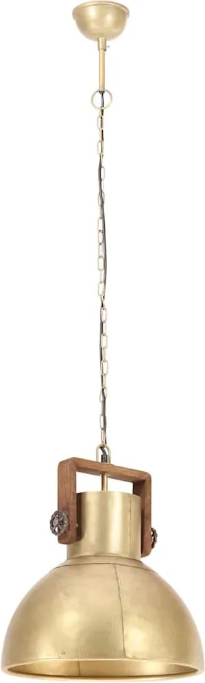Industriální závěsné svítidlo 25 W mosazné kulaté 40 cm E27 320532