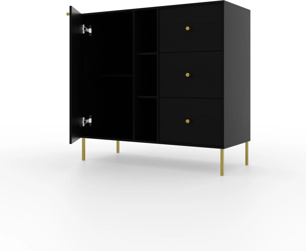ADRK Furniture Komoda 1D 3S 3P Tili ADRK-CHES-TIL-1D-3S-3P-B