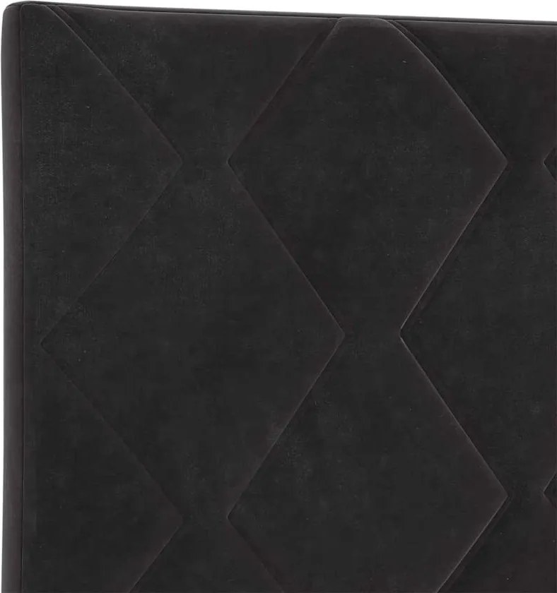Čelo postele Černý 90 cm samet 3337895