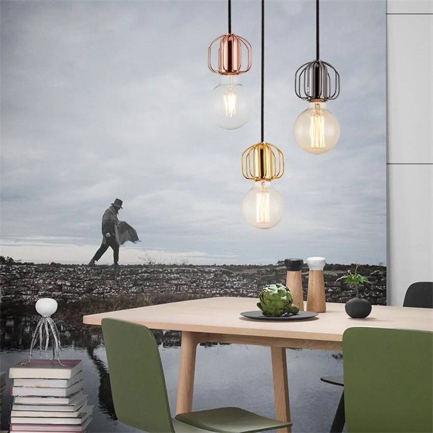 Toolight - Stropní lampa závěsná 1xE27 APP591-1CP, černá, OSW-09887