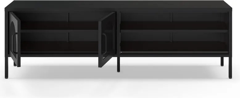 Černý TV stolek 160x50 cm Diora – Marckeric