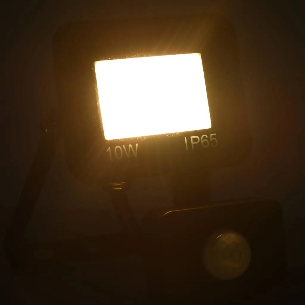 Led Reflektor Se Senzorem Teplé Bílé Světlo