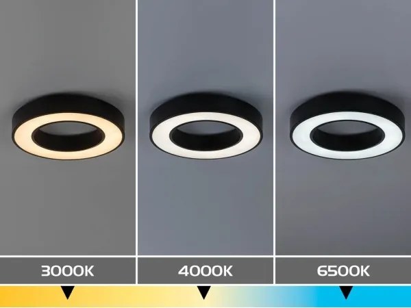 Rabalux 71361-LED St stropní sv CIRANO LED/45W/230V 3000-6500K pr.60 cm černá+DO