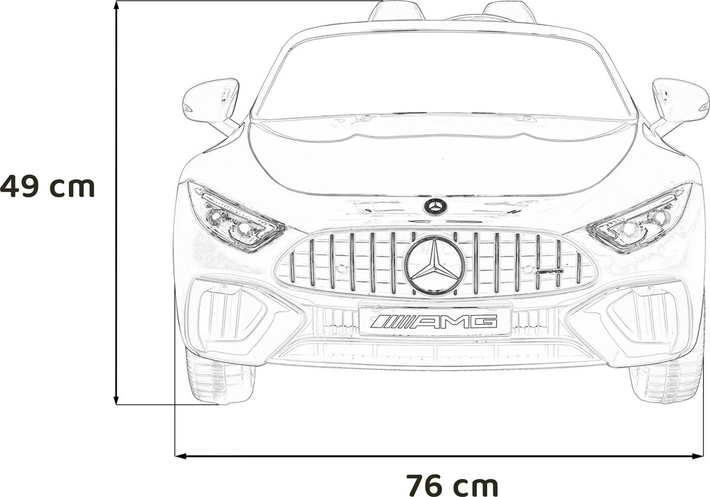 Ramiz Dětské elektrické auto Mercedes Benz AMG SL63 Červené