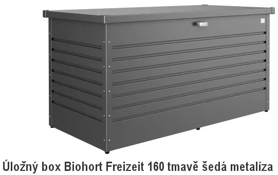 Biohort Úložný box FreizeitBox 160HIGH Barva: šedý křemen metalíza