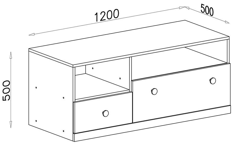 Dětský pokoj PIXEL | sestava CH | 5 dílů | dub/bílá lux/šedá