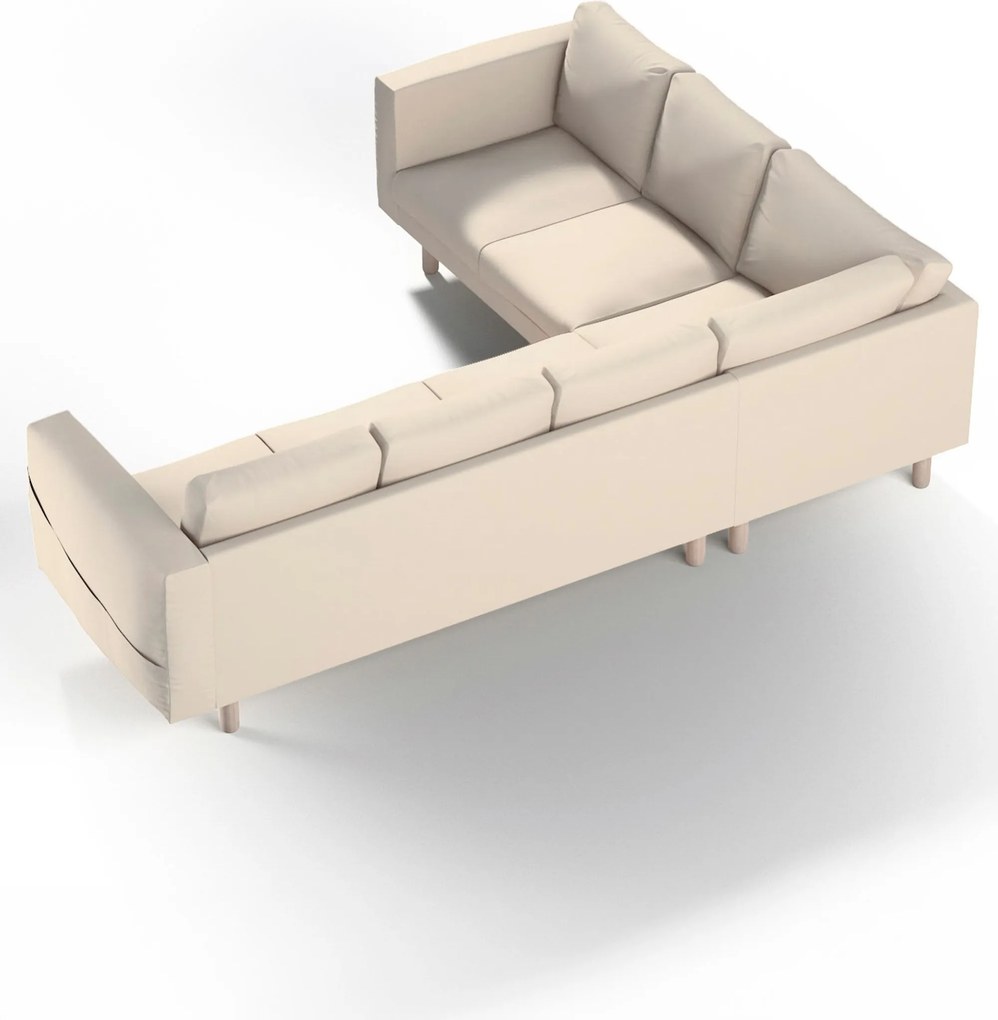 Potah na pohovku IKEA Norsborg rohová 5-místná barva béžová látka pletený vzor