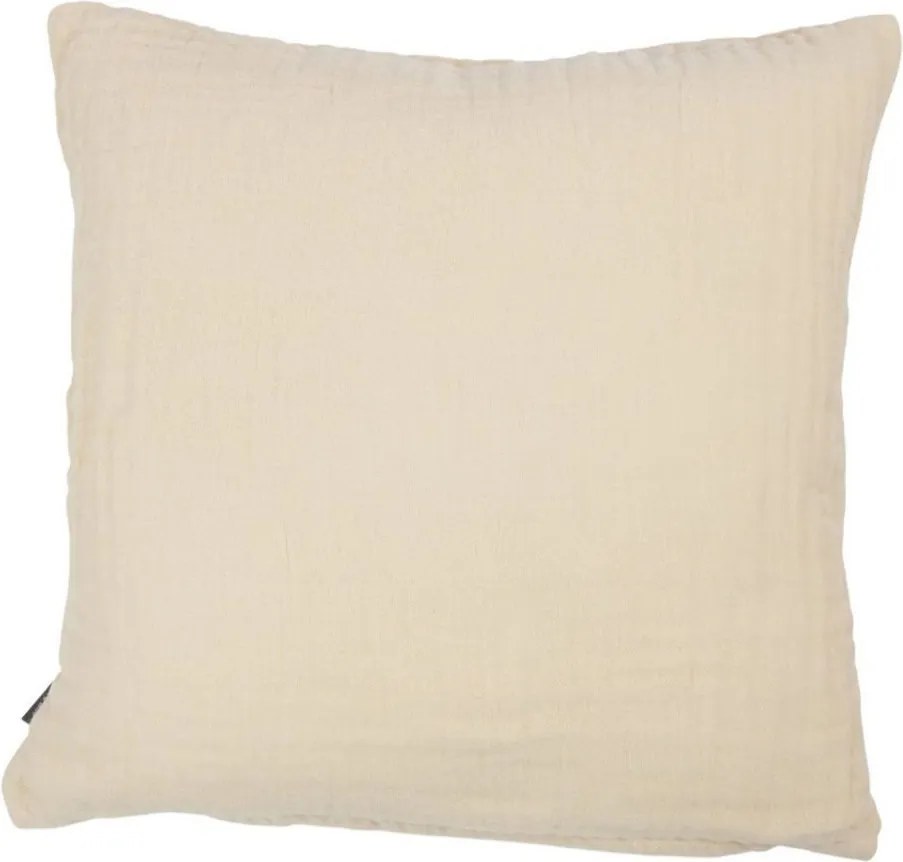 Krémový mušelínový polštář Nova Muslin - 45*45cm