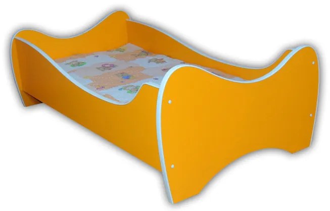 TopBeds dětská postel MIDI 140x70 oranžová