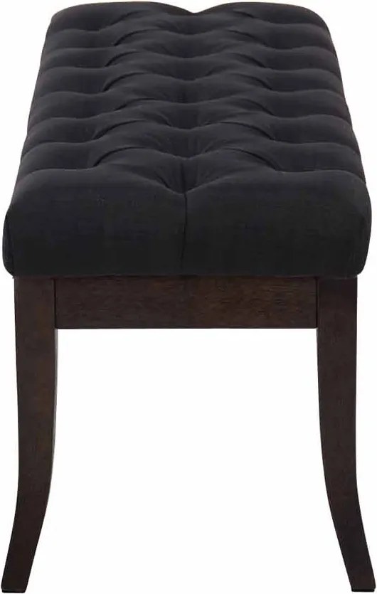 Lavice Ramses látka antik-dunkel 100 cm – černá