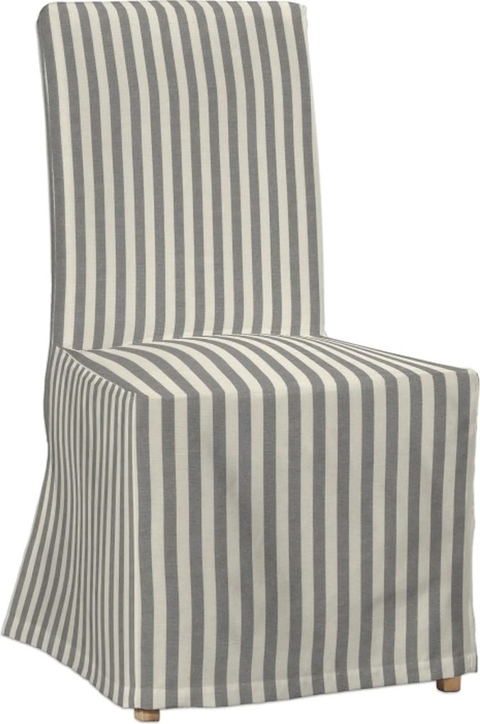 Potah na židli IKEA  Henriksdal, dlouhý barva šedá látka vzorované