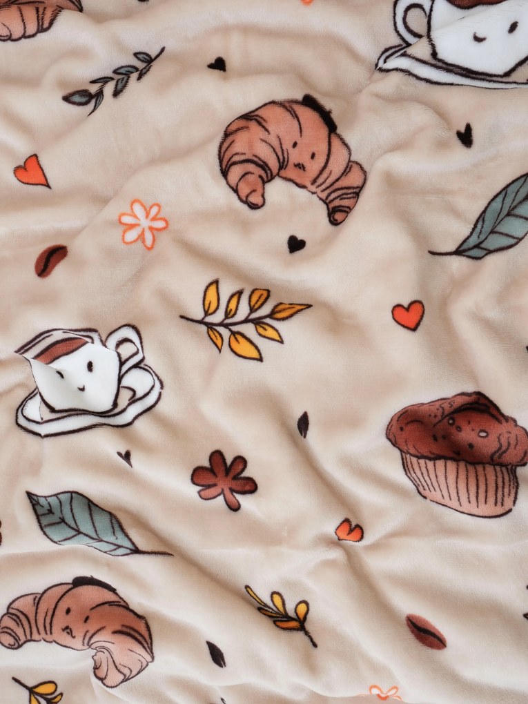 MK Lůžkoviny Beránková deka mikroplyš Exclusive 150 × 200 cm – Podzimní káva