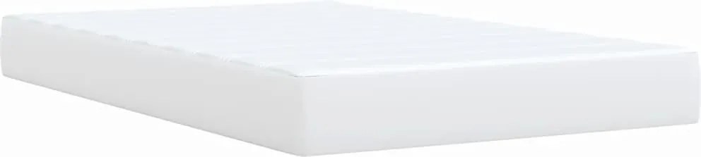 Box spring postel s matrací bílá 120x200 cm umělá kůže 3290717