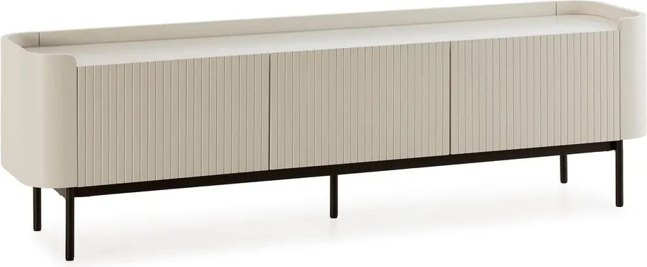 Krémový TV stolek 180x55x40 cm Willa – MOME