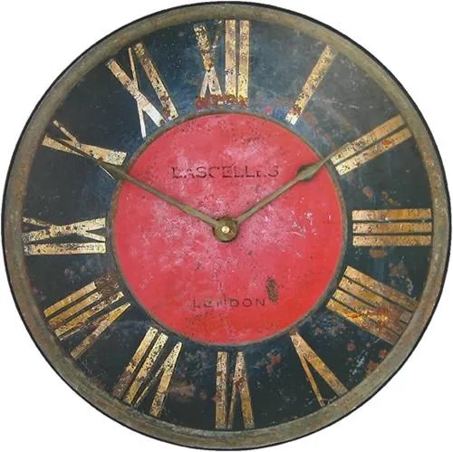 Retro hodiny na stěnu - Turret Wall Clock - 36cm