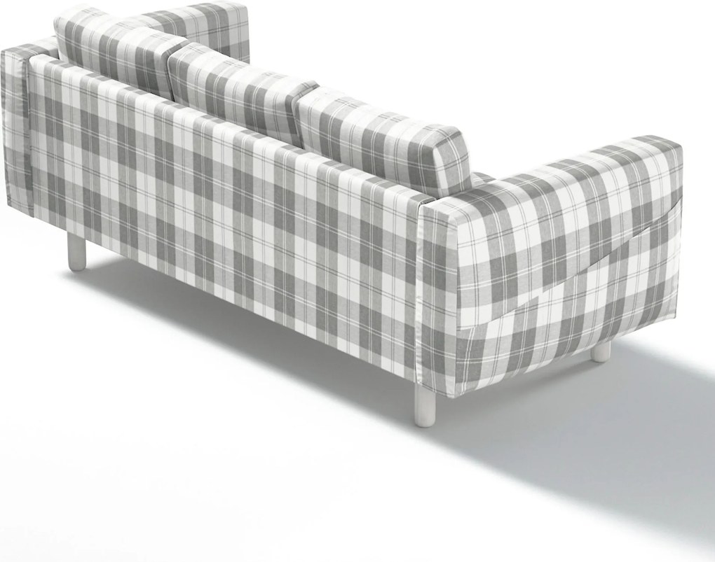 Potah na pohovku IKEA Norsborg 3-místná barva šedá látka pletený vzor, vzorované