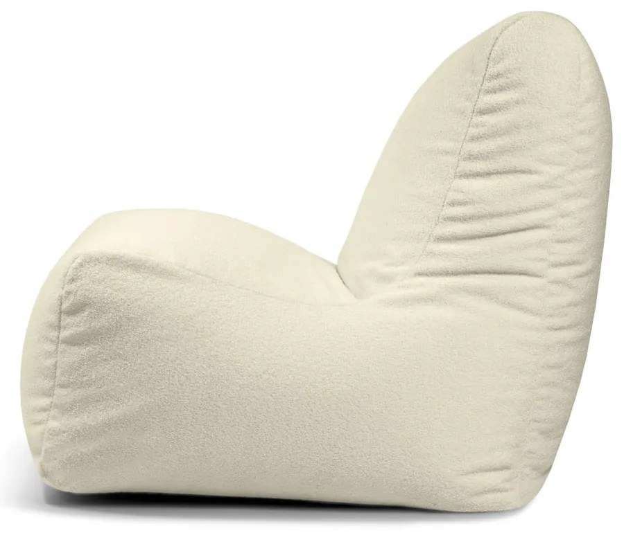 Krémový sedací vak z textilie bouclé Seat Lounge – SLOWDOWN