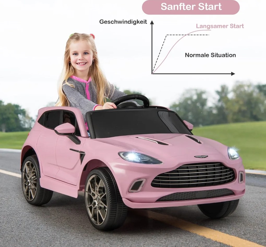 Costway 12 V Aston Martin DBX dětské auto s 2,4 G dálkovým ovládáním 1,4-2,5