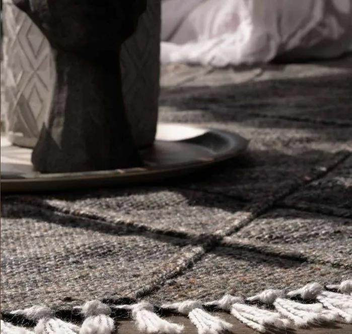 Obsession koberce Ručně tkaný kusový koberec My Dakar 365 anthracite – na ven i na doma - 120x170 cm