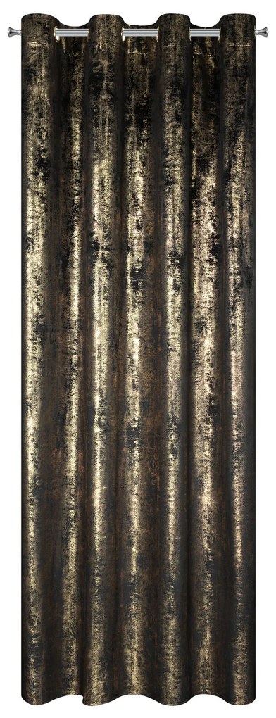 ZATEMŇOVACÍ ZÁVĚS NA KROUŽCÍCH RENIA 140X250 CM VZOROVANÁ
