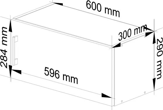 Horní kuchyňská skříňka LIMA W60OK bílá / dub sonoma