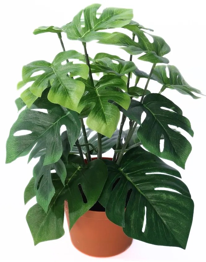 Umělá monstera v květináči, 27 cm