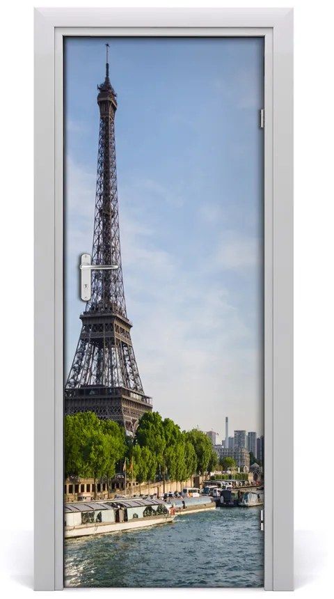 Fototapeta samolepící na dveře Eiffelova věž 75x205 cm