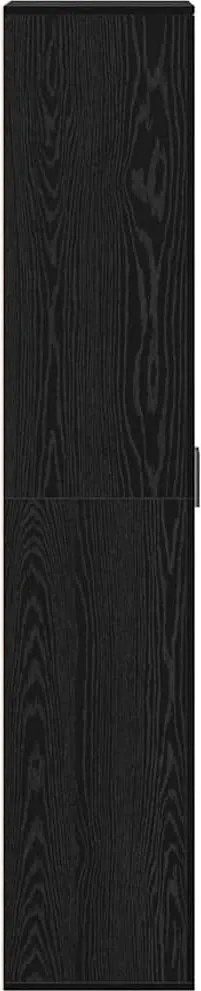 Highboard 60 x 35 x 180 cm Kompozitní dřevo Černý dub 3365569
