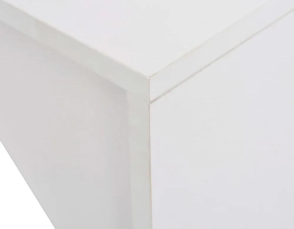 vidaXL Barový stůl se skříní 115 x 59 x 200 cm [280227] Barva: Bílá