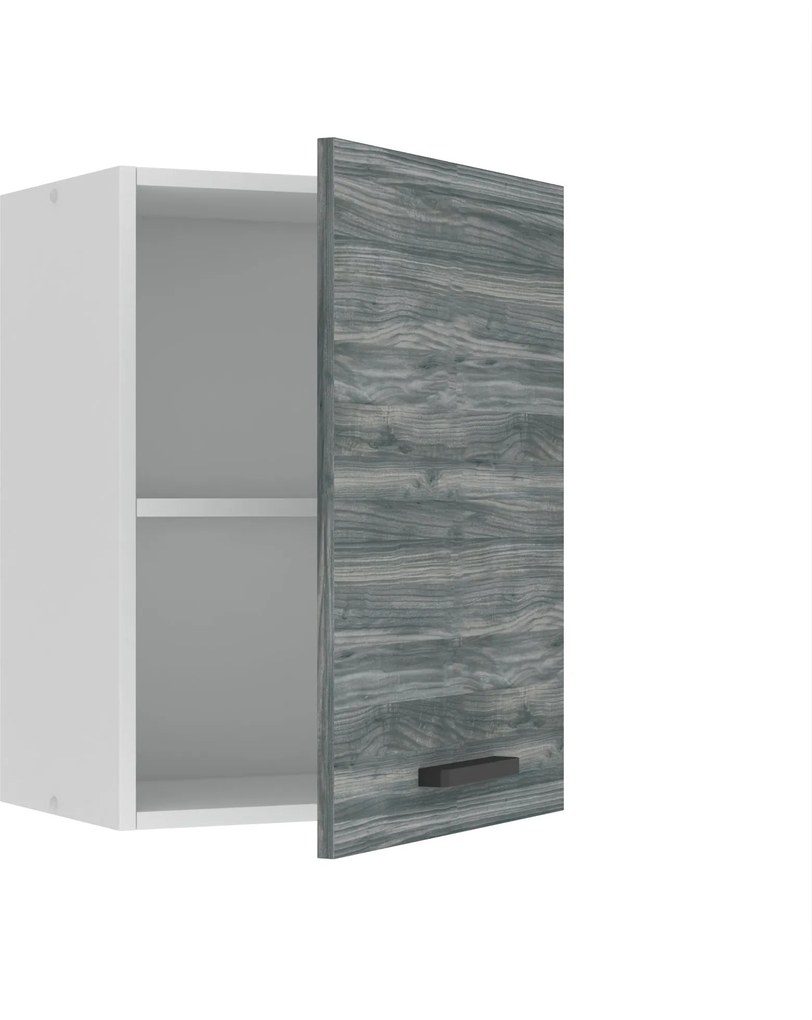 Kuchyňská skříňka Belini Premium Full Version horní 45 cm šedý antracit Glamour Wood  TOR SG45/0/WT/GW/0/B1/PP