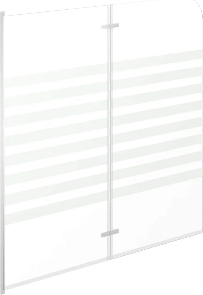 Sprchový kout 120 x 140 cm tvrzené sklo pruhovaný 146225