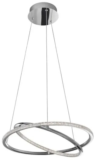 LED lustr Livorno 45 Chrome