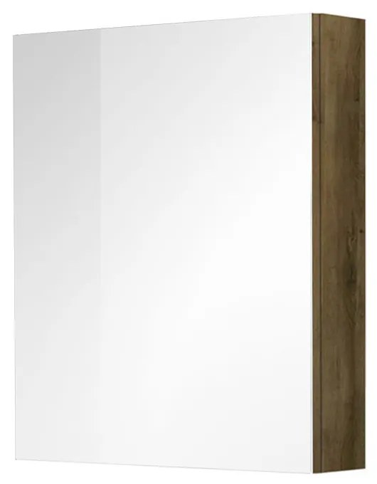 Mereo Mereo, Aira koupelnová galerka 60 cm, zrcadlová skříňka, dub Halifax, CN715GH
