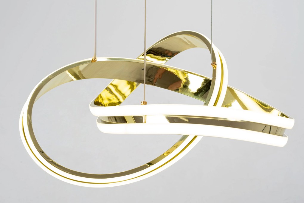 Toolight - LED stropní svítidlo APP818-CP + dálkové ovládání, zlatá, OSW-04028