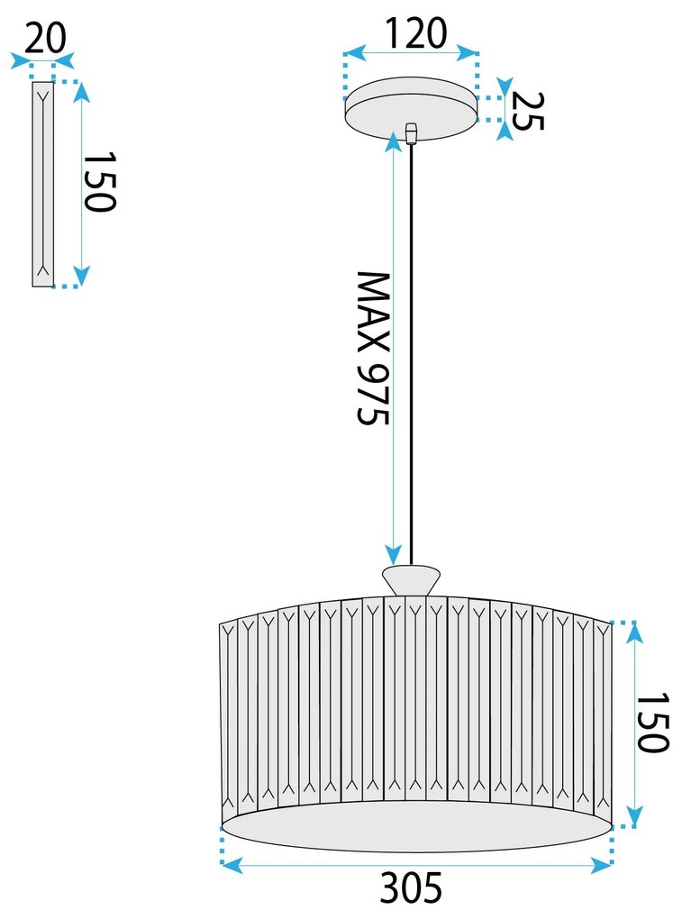 Toolight Moderní stropní osvětlení D61 APP1651-6CP černé