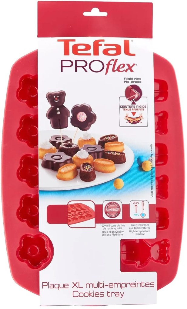 Silikonová forma na pečení Tefal PROflex XL J4073204 - červená