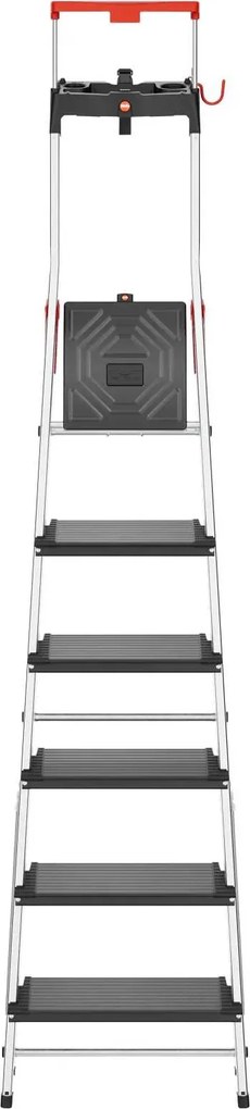 Hliníkové schůdky Hailo L100 Topline, 5+1 příčka, nosnost 150 kg, 8050-607