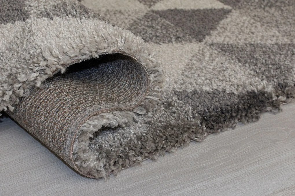 Flair Rugs, AKCE: 160x230 cm Kusový koberec Dakari Nuru Grey/Ivory, šedá, chodba / předsíň