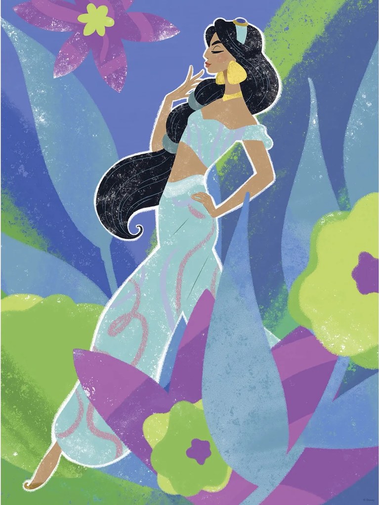 Komar Plakát Disney Princess Jasmine in Blue 30 x 40 cm