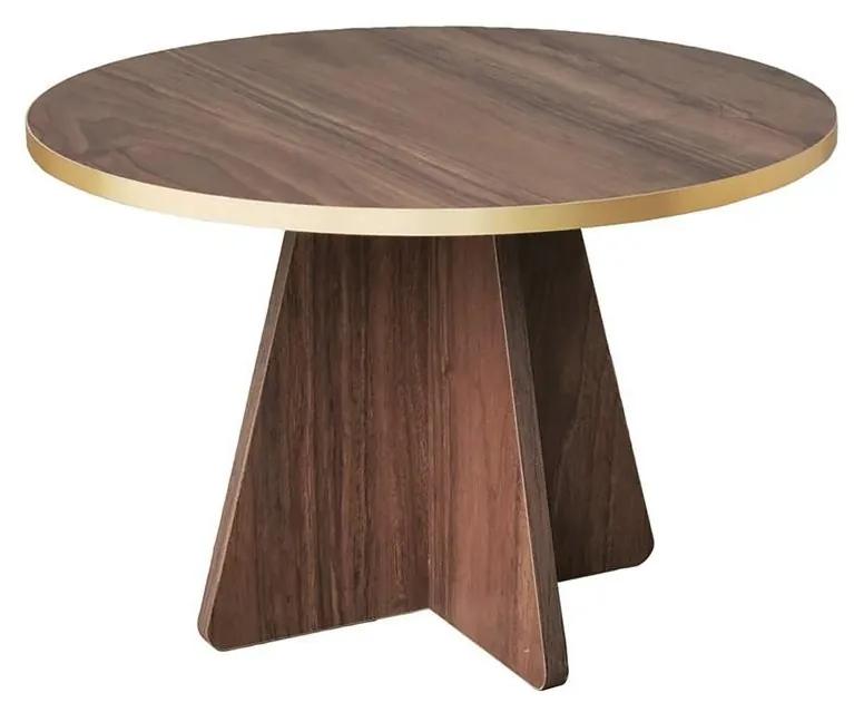 Konferenční stolek Madeline (zlatá + ořech). 1089663
