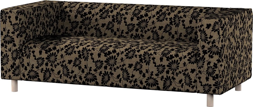 Potah na pohovku IKEA Klippan 2-místná barva béžová látka pletený vzor, vzorované