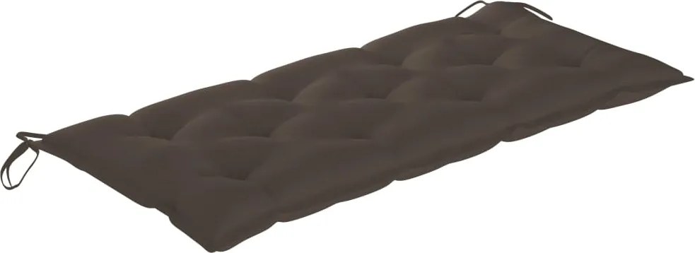 Zahradní lavice s poduškou 120 cm bambus 3063899
