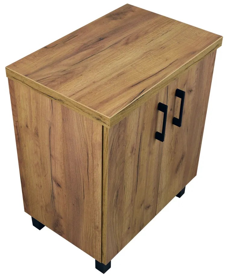 Comodo Koupelnová skříňka pod deskové umyvadlo ROSO GO 60-HD - zlatý dub/zlatý dub