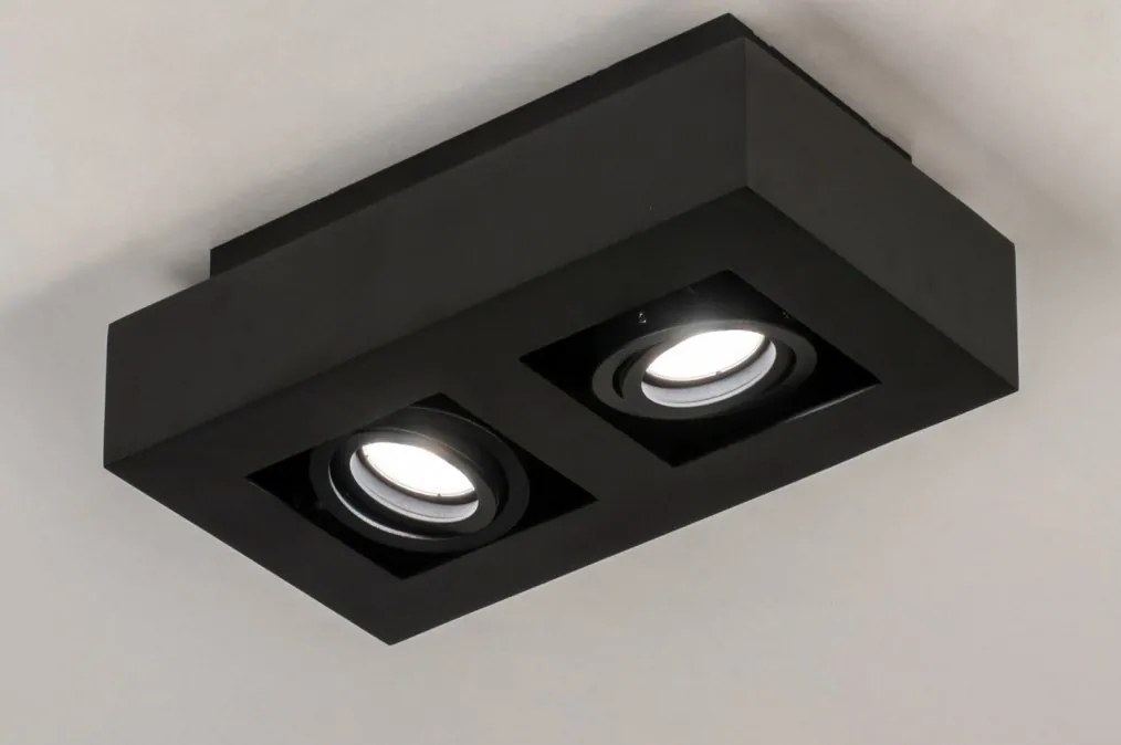 Stropní stmívatelné LED svítidlo do kuchyně Rivolli Black 2