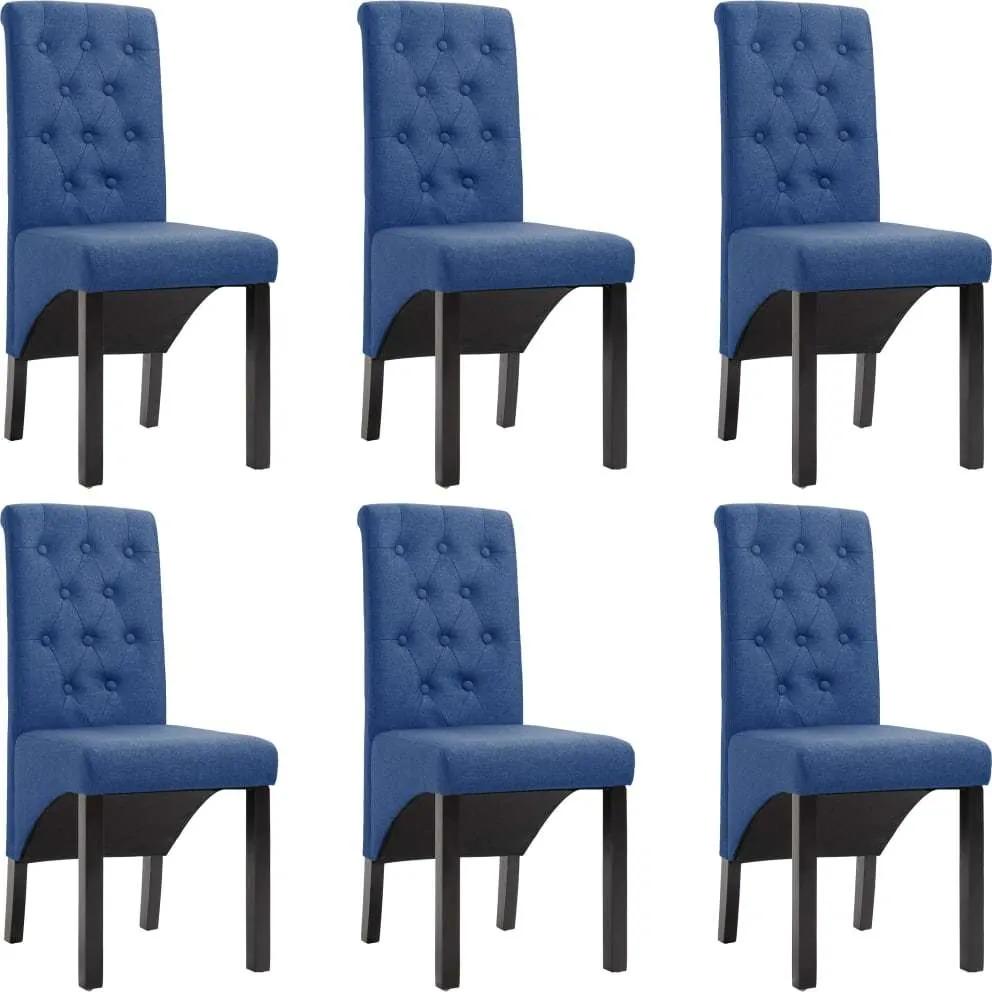 vidaXL Jídelní židle 6 ks textil [160792] Barva: Tmavě šedá
