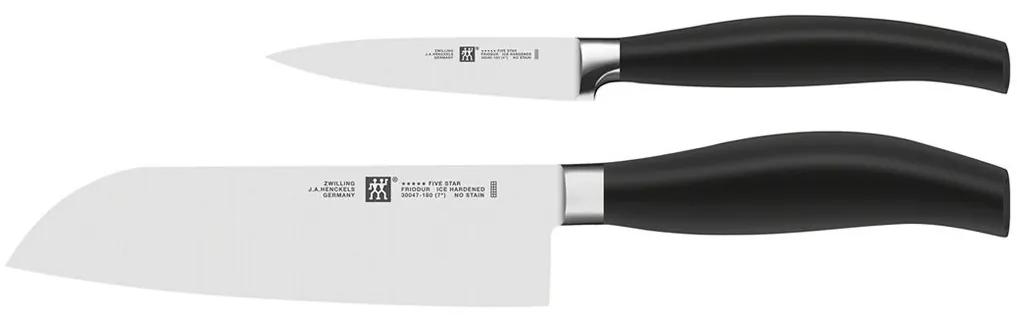 Zwilling Five Star set 2 nožů (nůž santoku 18 cm a špikovací nůž 10 cm)