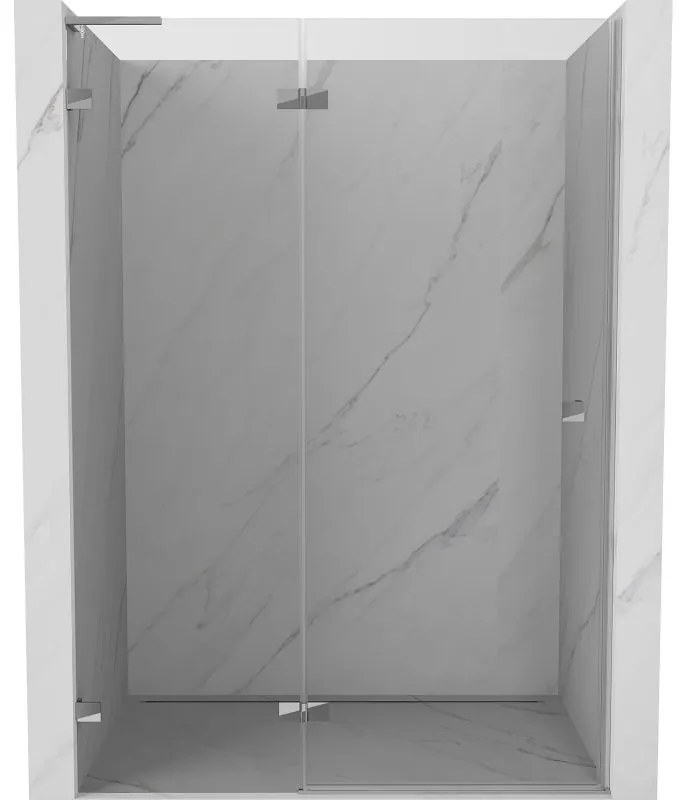 Mexen Lunar L sprchové dveře výklopné levé 135 cm, transparentní, chrom - 834L-135-000-01-00-L