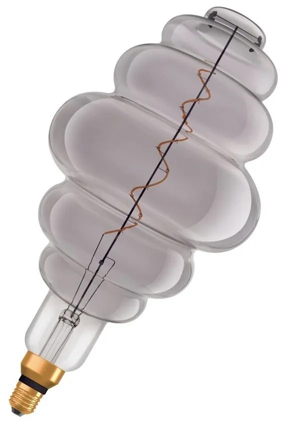 Stmívatelná kouřová LED žárovka E27 4,8 W VINTAGE 1906, teplá bílá