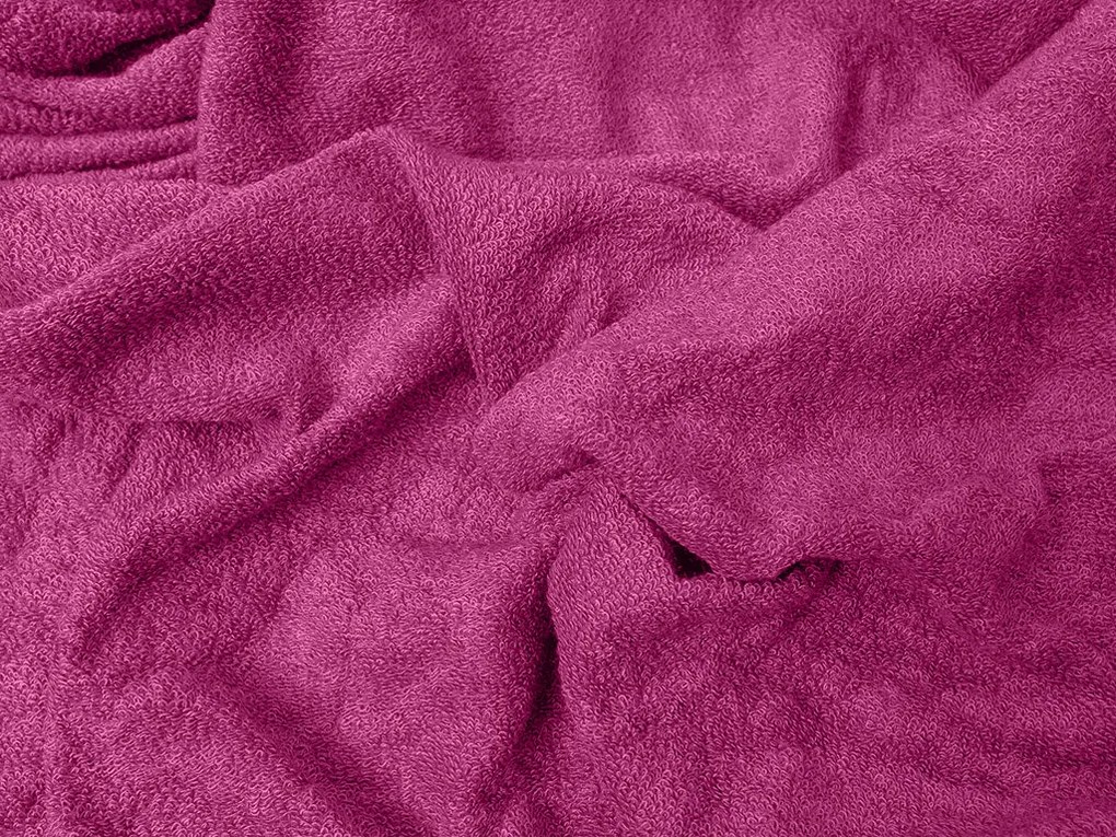 Froté prostěradlo EXCLUSIVE purpurové 90 x 200 cm