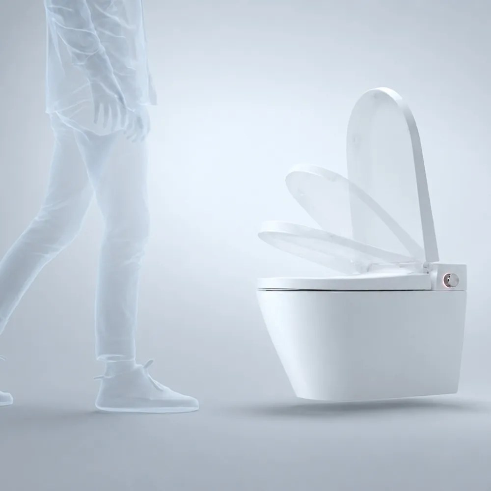Mereo, Mereo WC s integrovaným elektronickým bidetem, RIMLESS, 592x380x430 cm, keramické, vč. sedátka, MER-VSD110S2